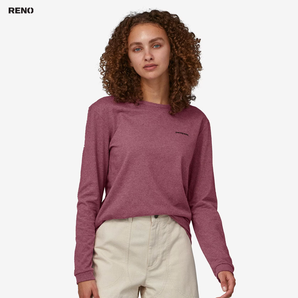 Patagonia T-shirt P-6 Logo Responsabili-tee L/S Fem. – renosport